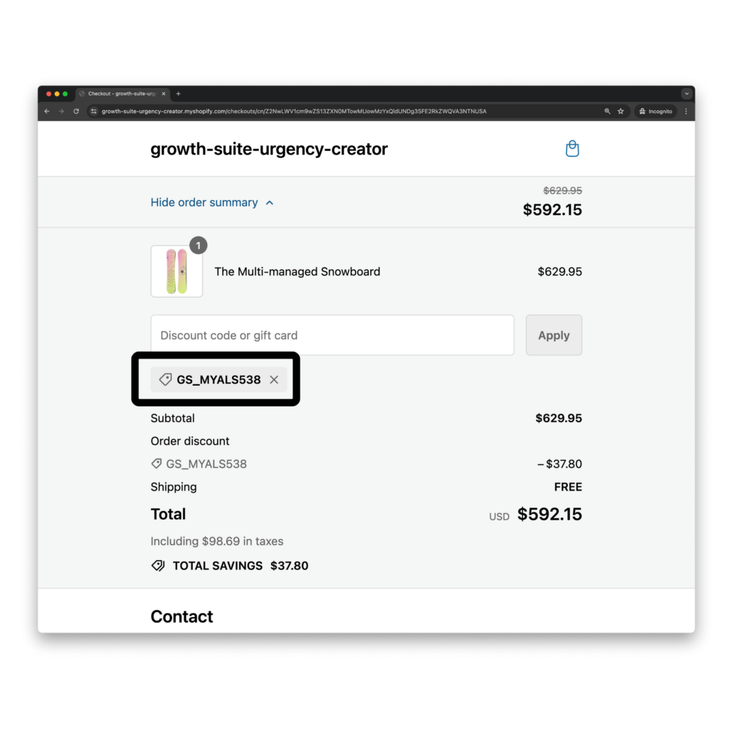 Shopify Dynamic Discount Code » MarketingLib